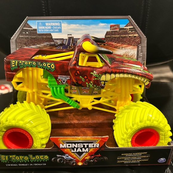 Monster Jam | Toys | Monster Jam El Toro Loco Monster Truck Red And ...